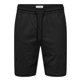 Only & Sons ONLY & SONS Chinoshorts »ONSCAPRI SLIM SLUB CHINO SHORTS OTL« Black XXL - N-Gr N-Gr XXL Moderne Shorts von Only & Sons
