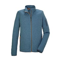 Killtec Strickjacke »KOS 91 MN FLX JCKT« Melange-Optik, Kinnschutz, verschließbare Taschen, Stretchkomfort royalblau XL XL Herren Powerstretchjacke...