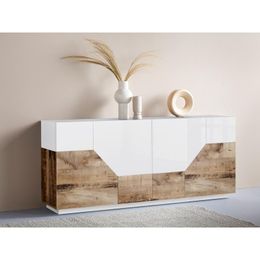 Inosign Sideboard »ALIEN-Kommode, Schrank, Anrichte mit 4 Türen und 4 Fächern« Sideboard Breite ca. 200 cm "100 % Made in Italy" weiß...