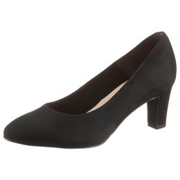 Tamaris Pumps »DAENERYS«, Abendschuh, Festtagsschuh, Trichterabsatz, in veganer Verarbeitung schwarz 40 40 Klassischer Pumps in runder Form