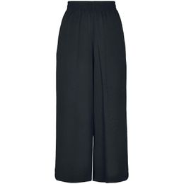 Urban Classics Ladies Wide Viscose Culotte Stoffhose schwarz in L TB3632 black