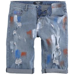 Rock Rebel by EMP Shorts with destroyed Details Short blue in 32 Q123-000186 M486838