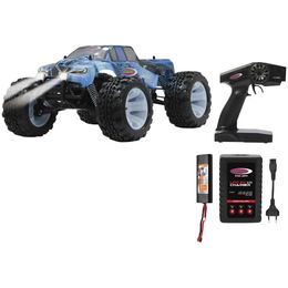 RC-Monstertruck Jamara "Tiger Ice Monstertruck BL 4WD", blau (blau, schwarz), Fernlenkfahrzeuge, KinderB:33,5cm H:20,5cm, 1:10, 2,4 GHz, mit LED, B:33,5cm H:20,5cm