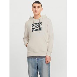 Jack & Jones Jack & Jones Hoodie in Beige - 52% | Größe L | Herren-sweatshirts-jacken