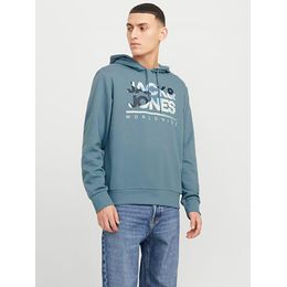 Jack & Jones Jack & Jones Hoodie in Blau - 32% | Gr&ouml;&szlig;e S | Herren-sweatshirts-jacken