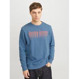 Jack & Jones Jack & Jones Sweatshirt in Blau - 51% | Gr&ouml;&szlig;e L | Herren-plussize
