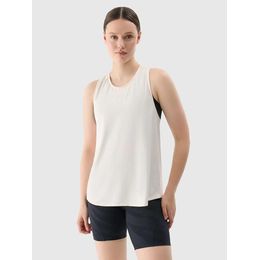 4F Trainingstop in Creme - 56% | Gr&ouml;&szlig;e M | Damen-outdoor-tops-shirts