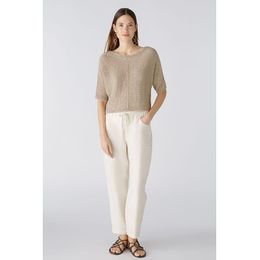 Oui Cargohose in Creme - 70% | Größe 34 | Damenhosen