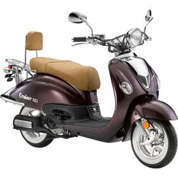 Motorroller Luxxon "Cruiser", braun (coffee, beige, braun), Motorroller & Mofas, 80 km/h, B:880cm H:1,090cm L:1,875cm