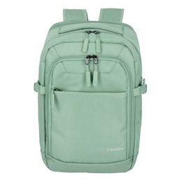 Laptoprucksack Travelite "KICK OFF Cabin Rucksack", Gr. B/H/T: 25cm x 40cm x 20cm, grün (salbei), Polyester, unifarben, Basic, Rucksäcke, Reiserucksack Freizeitrucksack Kabinengepäck Arbeitsrucksack