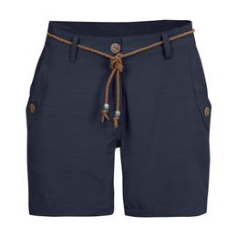 G.I.G.A. by Killtec Shorts "GS 89 WMN SHRTS", Damen, Gr. 40, Normalgrößen, blau (dunkelblau), Oberstoff: 65% Baumwolle, 30% Polyester, 5% Elasthan, Futter: 100% Polyester, G.I.G.A. DX BY KILLTEC, sportlich, Hosen, Schnelltrocknende Damen Shorts mit Comfort-Stretch und Kordelgürtel