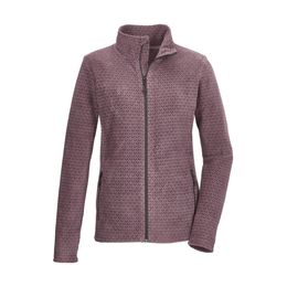 Fleecejacke Killtec "KOW 106 WMN FLC JCKT", Damen, Gr. 48, lila (orchidee), 100% Polyester, sportlich, Jacken