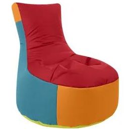 Sitzsack SITTING POINT "Harlekin Swing", grün, B:65cm H:90cm T:95cm, Polyester, Polystyrol, Sitzsäcke