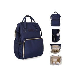 Kikkaboo Wickeltasche Siena, Rucksack, Wickelunterlage, Griffl&auml;nge einstellbar dunkelblau