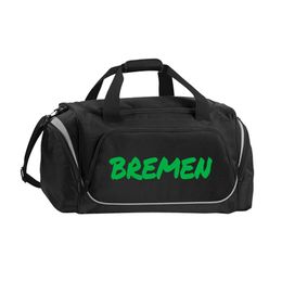 multifanshop Sporttasche - Bremen - Textmarker - Druck gr&uuml;n - Tasche
