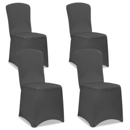 Detex Stuhlhusse 4er-Set Anthrazit OEKO-TEX