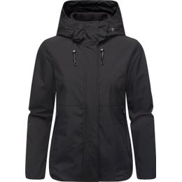 Outdoorjacke Ragwear "Sunniva A", Damen, Gr. L (40), schwarz, Obermaterial: 100% Polyester, Innenfutter: 100% Polyester, casual, figurumspielend hüftlang, hoch geschlossener Ausschnitt, Langarm Ärmel ohne Ärmelschlitz elastischer Bund mit innenliegendem Gummizug, Jacken, Wasserdichte und atmungsaktive Übergangsjacke