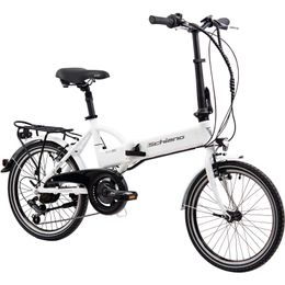 Schiano E-Sky E Bike Klapprad 20 Zoll Pedelec 280Wh Elektrofahrrad 7 Gänge E Fahrrad Klappfahrrad Faltrad