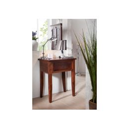 Beistelltisch Akazie 60x40x75 nougat lackiert OXFORD #907