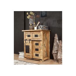 Kommode Mango 70x45x85 natur lackiert RAILWAY #111