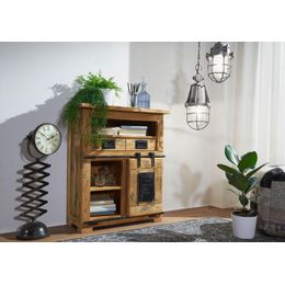 Kommode Mango 75x36x90 natur lackiert RAILWAY #152