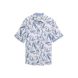 Tom Tailor Hemd Herren Größe M türkis / nachtblau / apricot / weiß