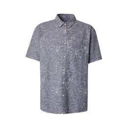 Iriedaily Hemd 'Santo' Herren Größe XXL saphir / taubenblau / weiß