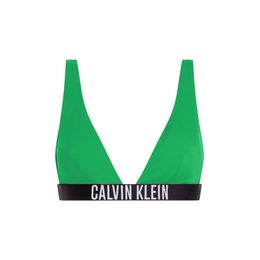 Calvin Klein Swimwear Bikinitop 'Intense Power' Damen Gr&ouml;&szlig;e 90 gr&uuml;n / schwarz / offwhite