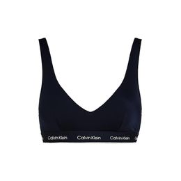Calvin Klein Swimwear Bikini Top 'Meta Legacy' female Blue size XS