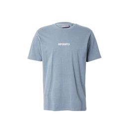 Superdry & Co T-Shirt Herren Gr&ouml;&szlig;e XXXL rauchblau / wei&szlig;