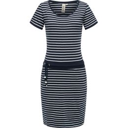Ragwear Kleid 'Baomi' Damen Größe 44 navy / weiß Winterkleid