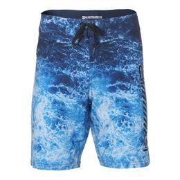 KOROSHI Badeshorts Herren Größe M navy / hellblau / schwarz / weiß