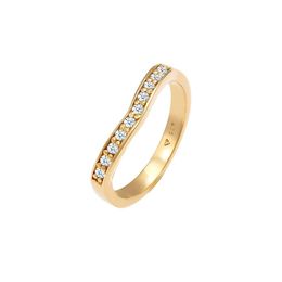Elli DIAMONDS Ring Damen Gr&ouml;&szlig;e 53/54 gold / transparent