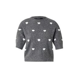 Véro Moda VERO MODA Pullover 'VMDOFFY INTARSIA' Damen Größe XS dunkelgrau / weiß