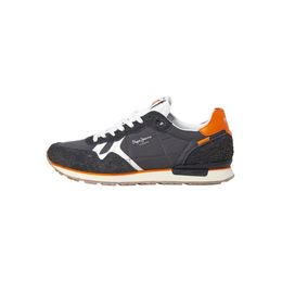 Pepe Jeans Sneaker 'Brit Fly' Herren Gr&ouml;&szlig;e 44 orange / schwarz / wei&szlig;