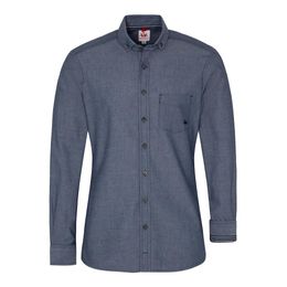 Spieth & Wensky Spieth & Wensky Traditional Button Up Shirt 'Trachtenhemd Fischach' male Blue size 45-46