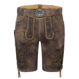 Spieth & Wensky Spieth & Wensky Pants 'Lederhose F&uuml;rstenzell' male Brown size 52