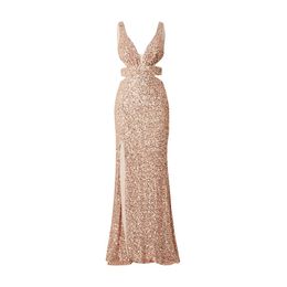UNIQUE Kleid Damen Größe 36 gold Winterkleid