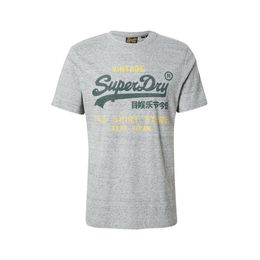 Superdry T-Shirt 'VL Classic' Herren Größe XXXL gelb / graumeliert / tanne