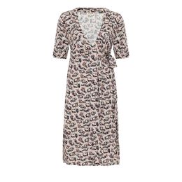 Anou Anou Kleid Damen Größe 40 beige / blau / braun / weiß Winterkleid
