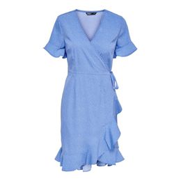 Only Kleid 'Olivia' Damen Gr&ouml;&szlig;e 40 himmelblau / wei&szlig; Winterkleid