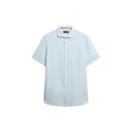 Superdry Button Up Shirt 'Vacation' male Blue size XL