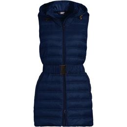 LANDS' END Daunenweste WANDERWEIGHT Verstaubar Ultraleicht mit G&uuml;rtel, Damen,  Blau, Nylon, by Lands' End