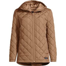 LANDS' END FeatherFree Steppjacke, Damen,  Braun, Polyester, by Lands' End