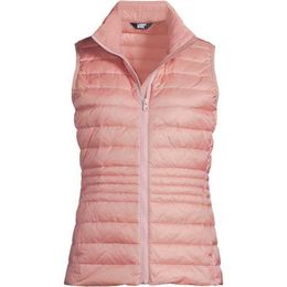 LANDS' END Daunenweste WANDERWEIGHT Verstaubar Ultraleicht, Damen,  Pink, Nylon, by Lands' End