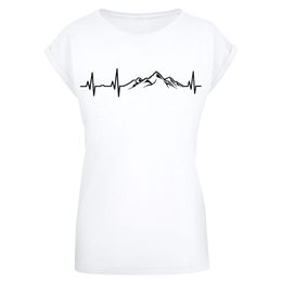 F4NT4STIC Shirt 'Mountain Heartbeat' female White size XXXL