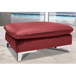 Hocker COTTA "Teresa", rot, B:98cm H:46cm T:98cm, Dickleder;Luxus-Kunstleder;NaturLeder, Hocker, Hocker