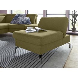 Sit & More Hocker SIT & MORE "Brisbane", gr&uuml;n (olive), B:77cm H:46cm T:112cm, Soft clean (98% Polyester, 2% Polyamid), Hocker, Polsterhocker Sitzhocker, Fu&szlig;h&ouml;he 15 cm, mit Federkern und Klappfunktion