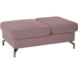 Sit & More Hocker SIT & MORE "Percy", lila (flieder), B:114cm H:46cm T:71cm, Hocker, Polsterhocker Sitzhocker, Fu&szlig;h&ouml;he 15cm, mit Klappfunktion, wahlweise in 2 Fu&szlig;farben