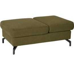 Sit & More Hocker SIT & MORE "Percy", gr&uuml;n, B:114cm H:46cm T:71cm, Hocker, Polsterhocker Sitzhocker, Fu&szlig;h&ouml;he 15cm, mit Klappfunktion, wahlweise in 2 Fu&szlig;farben